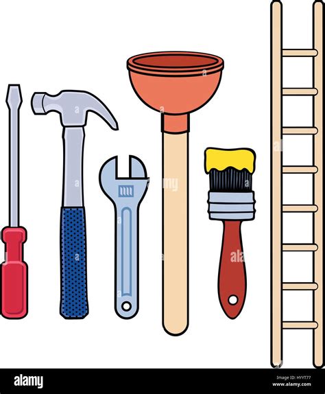 Tools From A Toolbox Vector Illustration Image Stock Vector Image
