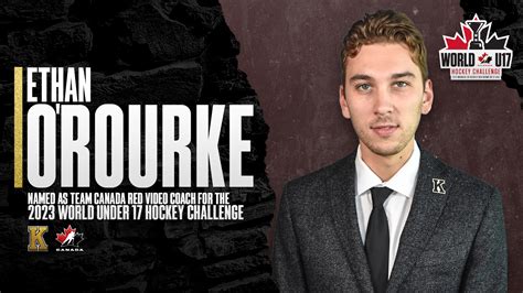 Ethan Orourke Named To Team Canada Red For 2023 World U17 Hockey Challenge Kingston Frontenacs