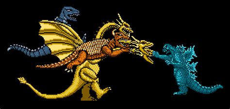 Godzilla Anguirus And Gorosaurus Vs King Ghidorah By Richsquid1996 On