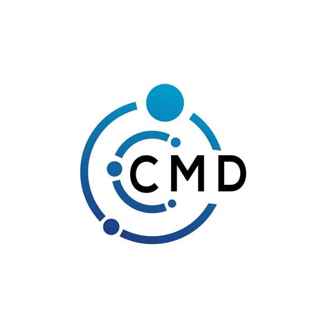 Cmd Letter Logo Design On White Background Cmd Creative Initials
