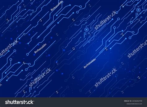 Microchip Background Vector Illustration Vector Wallpaper Stock Vector