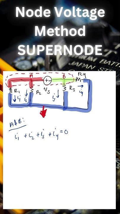 node voltage method supernode electricalengineering circuits circuit