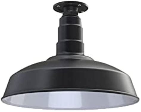 Flush Mount Light Barn Style Unitary Brand Vintage Barn Metal Mini