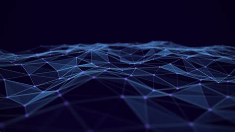 추상적인 기술 배경입니다 포인트와 라인 네트워크 연결입니다 인공 지능 기술 와이어 네트워크 미래 와이어 프레임입니다 큰 데이터입니다 4 K 렌더링 있습니다 0명에 대한 스톡