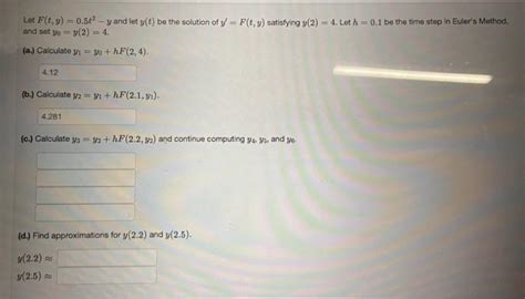 Solved Let F T Y T Y And Let Y T Be The Solution Of Chegg Com