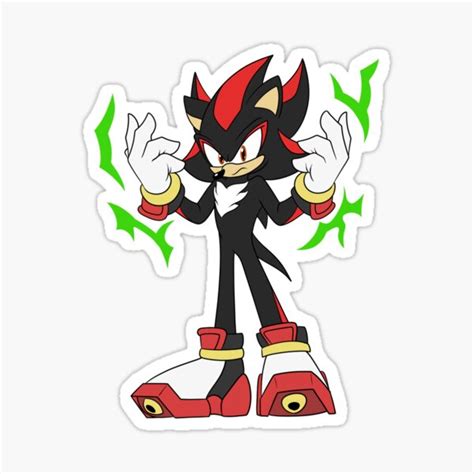 Shadow The Hedgehog Sticker Sticker For Sale By MechaTheTecha Redbubble