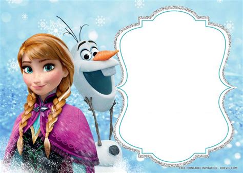 Free Printable Frozen Birthday Invitation Templates Frozen Birthday