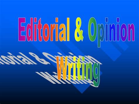 Editorial And Column Ppt