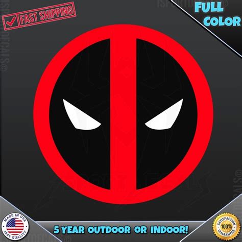 Deadpool Decal Logo Etsy