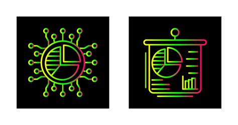 Pie Chart And Presentation Icon Vector Art At Vecteezy