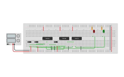 Circuit Design Full Adder Using Basic Gates Tinkercad