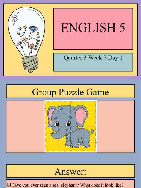 English 5 Q3 Week 7 Pdf Project Based Learning