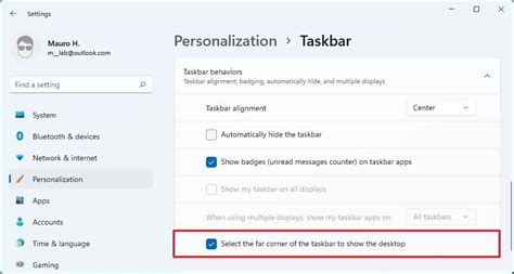 How To Disable Taskbar Show Desktop Button On Windows 11 Windows Central