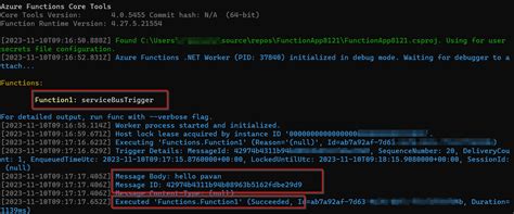 azure function app logging custom properties in application