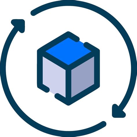 A Cube With Arrows Around It 51530187 Vector Art At Vecteezy