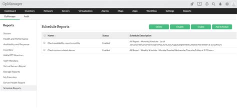 Network Reporting Software Manageengine Opmanager