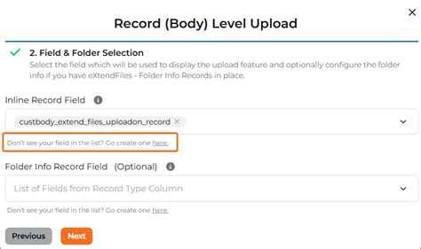Configure The EXtendFiles Record Body Level Upload Feature EXtendKnowledge