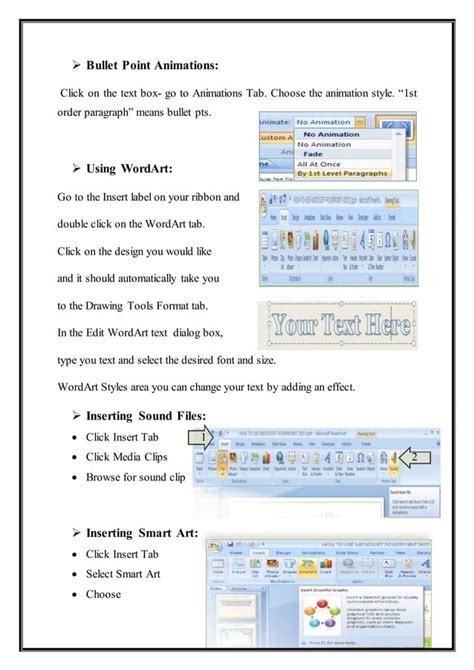 Microsoft PowerPoint Features DOCX