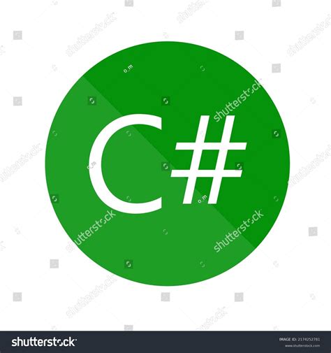 C Sharp Programming Language Emblem Stock Vector Royalty Free Shutterstock