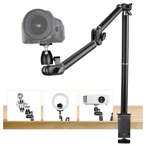 Tarion Desk Camera Mount Stand Heavy Duty Articulated Camera Arm