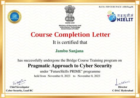 Sanjana Jambu On Linkedin Futureskillsprime Cybersecurity