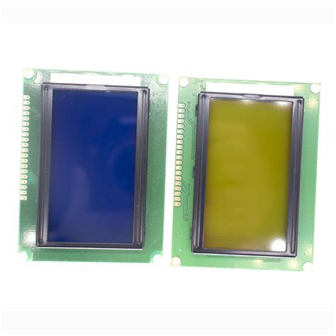 Lcd Board Yellow Green Screen 12864 128x64 5v Blue Screen Display St7920 Lcd Module For Arduino