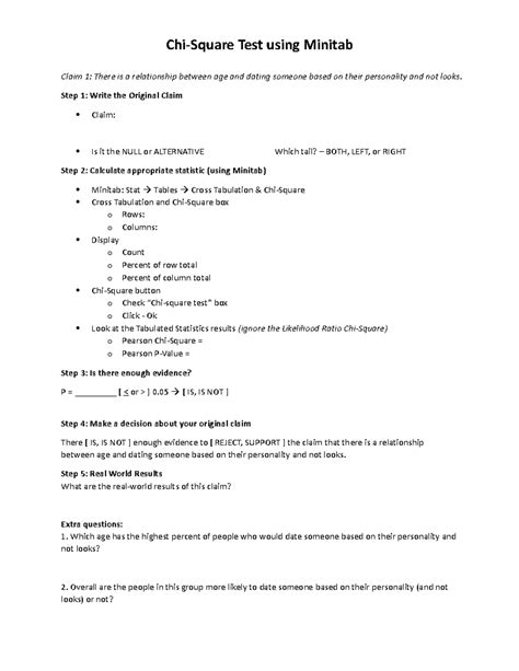 Chi Square Minitab Examples Chi Square Test Using Minitab Claim 1