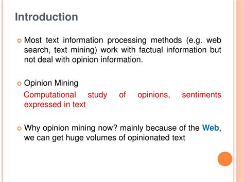 Ppt Opinion Mining A Multifaceted Problem Powerpoint Presentation