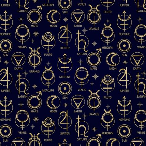 Free Vector Hand Drawn Celestial Pattern