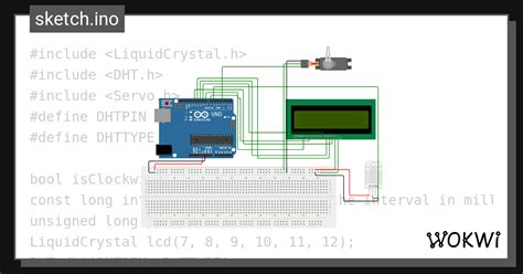 Lcd Servo Rotate Every 5s Oky Wokwi Esp32 Stm32 Arduino Simulator