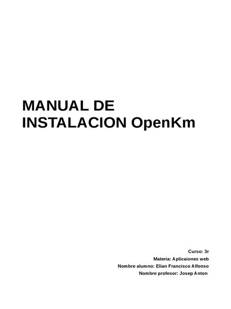 instalacion openkm pdf