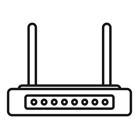 Internet Modem Icon Outline Vector Wifi Equipment Vector Art At Vecteezy