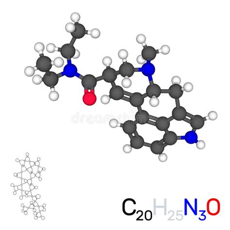 Molecule Lsd 3d Stock Illustration Illustration Of Isolated 11876445