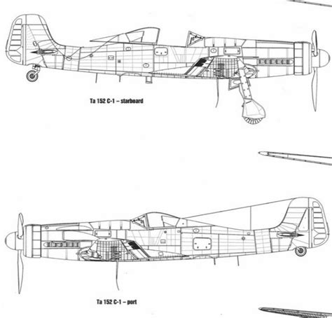 Ta 152 Technical Drawing