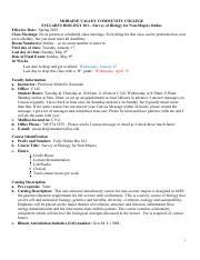 BIO Spring Online Syllabus Pdf MORAINE VALLEY COMMUNITY COLLEGE SYLLABUS BIOLOGY