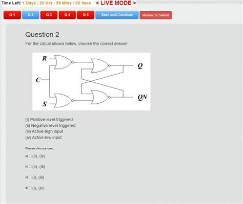 solved for the circuit shown below choose the correct