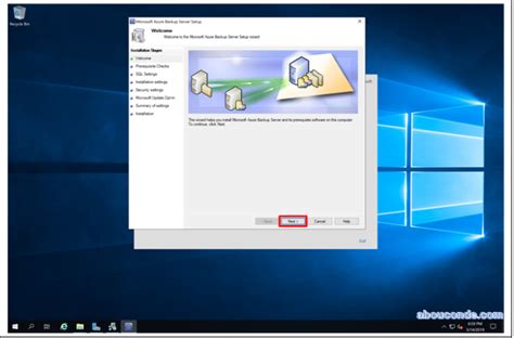 Installing The Microsoft Azure Backup Server Mabs Abou Condes Blog