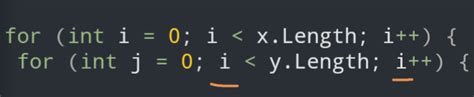 I Always Struggle With Nested Loop Iterator Variables Am I The Only