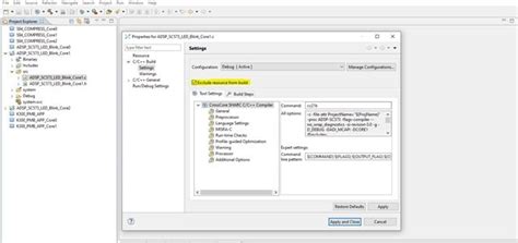 cces how to exclude folder from project build qanda crosscore