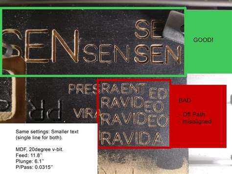 Same Single Line Text Same Settings Just Smaller Terribly Wrong