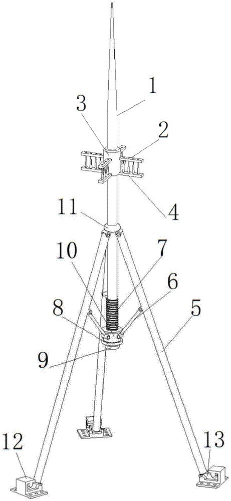 一种通信基站用便于安装的避雷针的制作方法