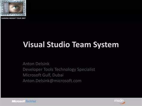PPT Visual Studio Team System PowerPoint Presentation Free Download ID 1686625
