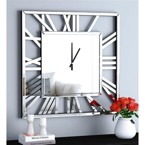 Glass Glam On Sale Wall Clocks Bed Bath And Beyond