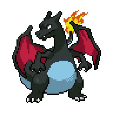 Shiny Charizard Sprite Pixel