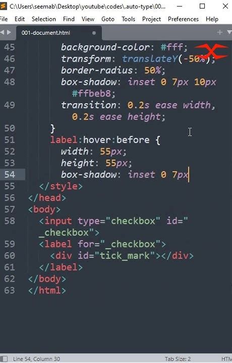 Checkbox Animation Html Css Youtube