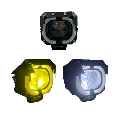 Faro Auxiliar Cuadrado Con Lupa Y Arillo Levzen