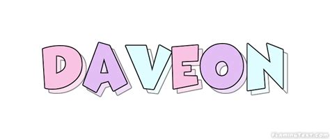 Daveon ロゴ フレーミングテキストからの無料の名前デザインツール