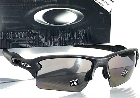 New Oakley Flak 20 Xl Steel Grey Prizm Polarized Black Lens Sunglass