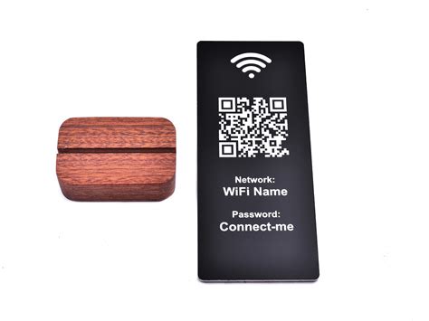 Wifi Network QR Code Internet Scan To Connect Sign Etsy
