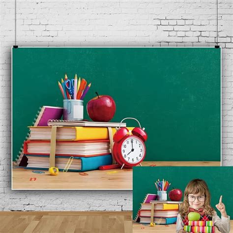 Back To School Backdrop For Photography Vintage Classroom Math Problem On Blackboard Background
